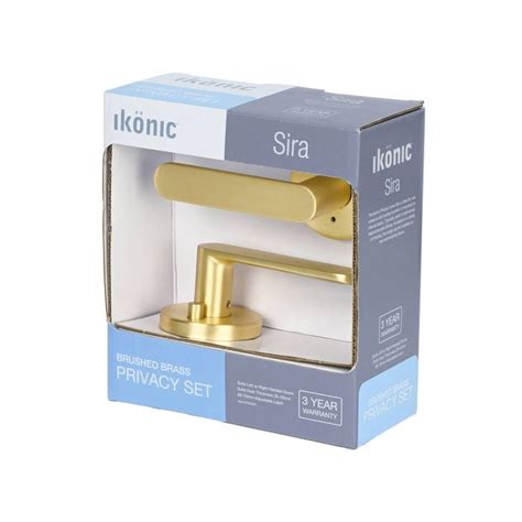 Ikonic Brushed Brass Sira Privacy Lever Set Bunnings Australia