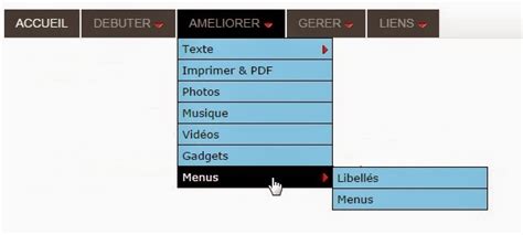 ABC: BLOG & BLOGGER: Créer un menu déroulant