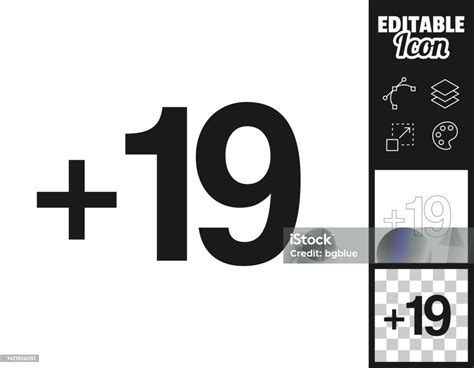 19 Plus Nineteen Icon For Design Easily Editable Stock Illustration Download Image Now Istock