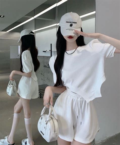 영상저렴고퀄꾸안꾸세트강추템 제이 패치 라벨 밑단 언발 포인트 트임 포켓 밴딩 반바지 투피스 세트 2color 에이블리