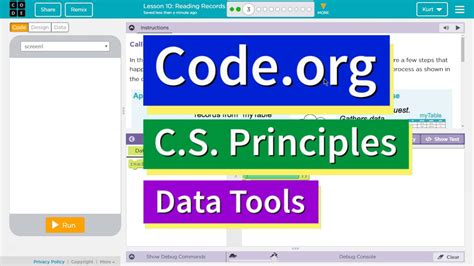 Reading Records Lesson 10 3 Tutorial With Answers Code Org CS