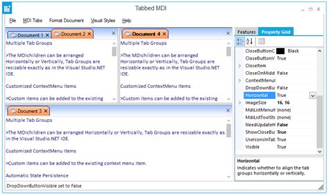 Tabbed Mdi Manager Control For Windows Forms Syncfusion