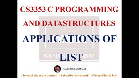 APPLICATIONS OF LIST NOTES CS3353 C PROGRAMMING AND DATASTRUCTURES NOTES POLYNOMIAL
