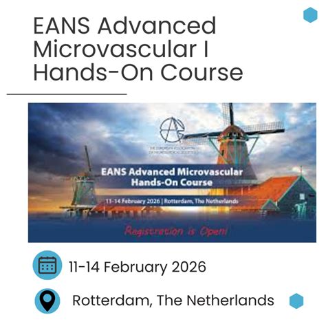 Eans Advanced Microvascular I Hands On Course Events Ispn