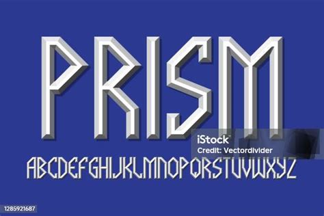 금속 문자의 볼륨 프리즘 알파벳 3d 디스플레이 글꼴 고립 된 영어 알파벳 프리즘에 대한 스톡 벡터 아트 및 기타 이미지 프리즘 컴퓨터 글자 0명 Istock