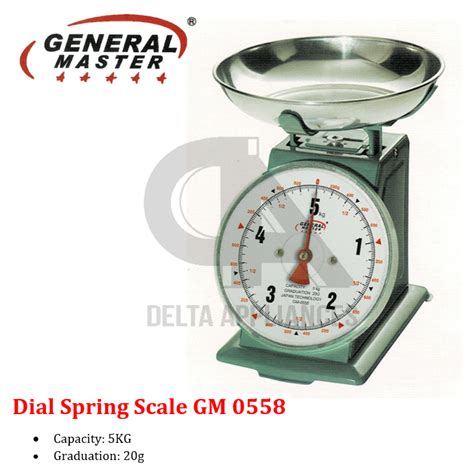 General Master Gm 0558 Dial Spring Scale General Master Weighing Scale
