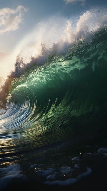 Premium Ai Image A Wave Is About To Crest