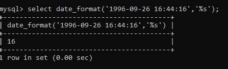 MySQL DATE FORMAT Function