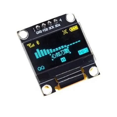 TZT IIC Serial White OLED Display Module Digital Surface Mounting At