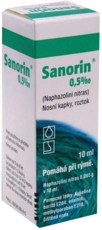 SANORIN 0,5% proti nádche 10 ml | Najlekáreň.eu