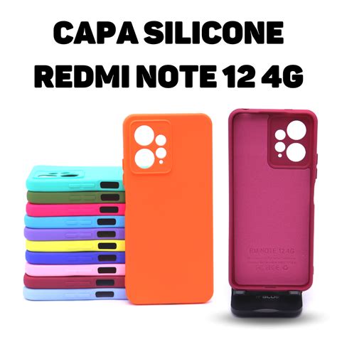 Capa Silicone Redmi Note G Shopee Brasil