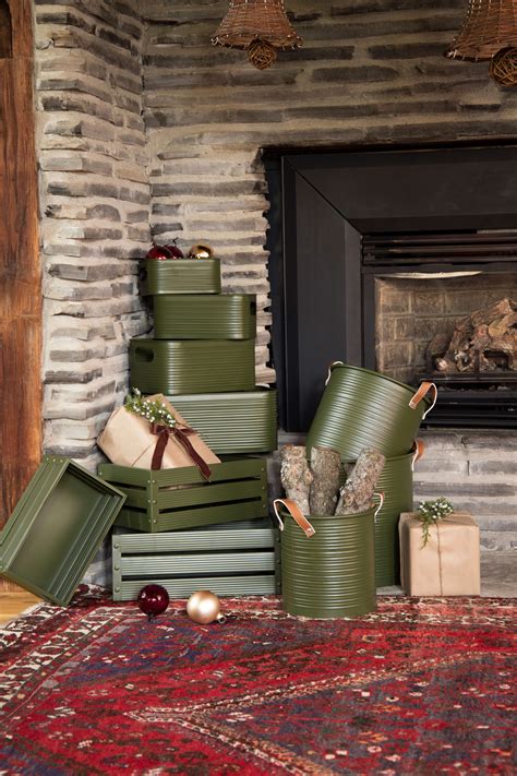 S4 Rounded Rect Metal Bin Bacon Basketware Limited