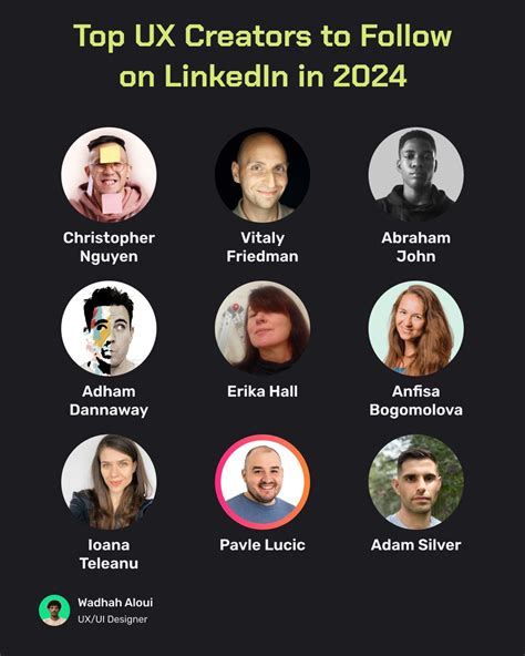 🌟 Top Ux Design Creators To Follow On Linkedin In 2024 🌟 Part 2 Looking To Stay Inspired And