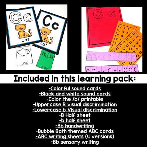 Letter Bb Activities Structured Literacy Og Printables Center Kinder