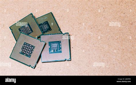 Isolated Computer Microprocessors Various Computer Processors On