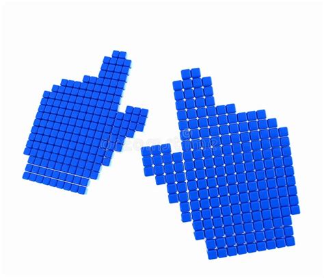 Set Of Link Selection Computer Mouse Cursor On White Background Stock Illustration