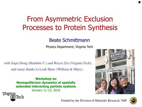 Ppt From Asymmetric Exclusion Processes To Protein Synthesis Powerpoint Presentation Id5593205