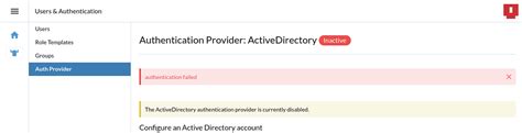 Unable To Set Up Active Directory Auth In Rancher Suse Rancher Prime Suse