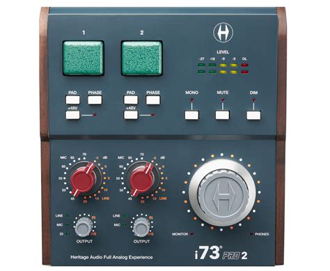 Interface De Áudio Usb Heritage Audio I73 Pro 2 At Proaudio