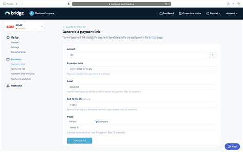 Create Your First Payment Link From The Dashboard