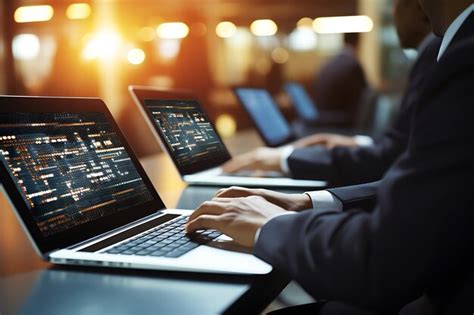 Premium Photo Tester And Developer Work With Laptop And Tablet