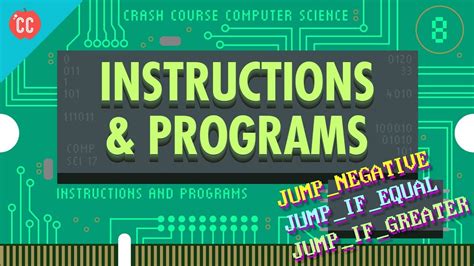 instructions and programs crash course computer science 8