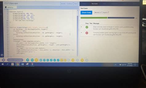 Can Someone Pls Help Me With 7 3 7 Cityscape R Codehs Solutions