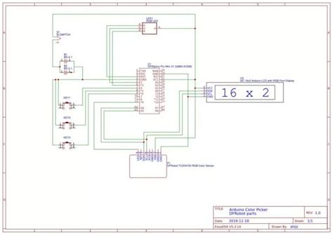 D Printed Arduino Color Picker Boardor