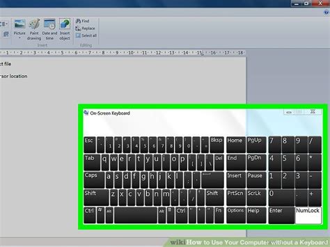 how to use your computer without a keyboard with pictures