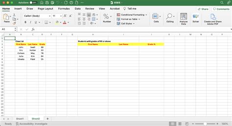 Problem 7 Xlwings 2 See Workbook Hw4xlsx