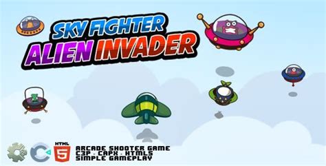 Sky Fighter Alien Invader Construct Game Codemarket