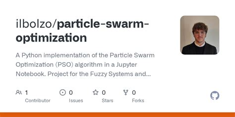 Github Ilbolzoparticle Swarm Optimization A Python Implementation Of The Particle Swarm