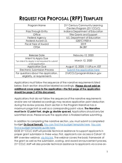 Fillable Online Managing The RFP Process FAQsRequest For Proposal