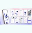 Ui Ux Design Camera App For Mobile Shooting Modes Vector Image