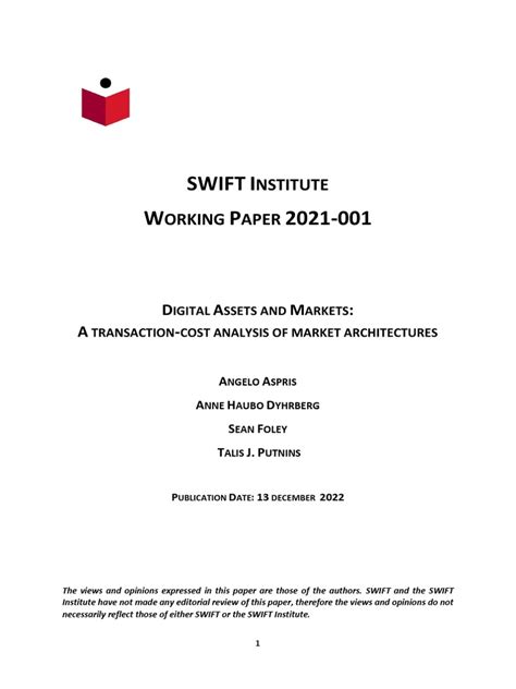Siwp 2021 001 Digital Assets And Digital Markets Swift Report Vfinal 1