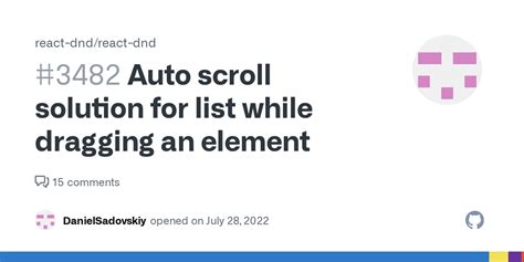 Auto Scroll Solution For List While Dragging An Element · Issue 3482