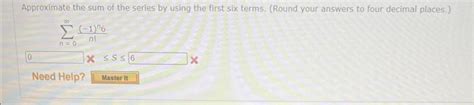 solved approximate the sum of the series by using the first