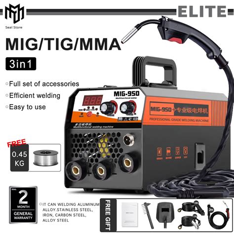 Portable Welding Machine Migtigmma 3in1 Gasless Inverter Welding
