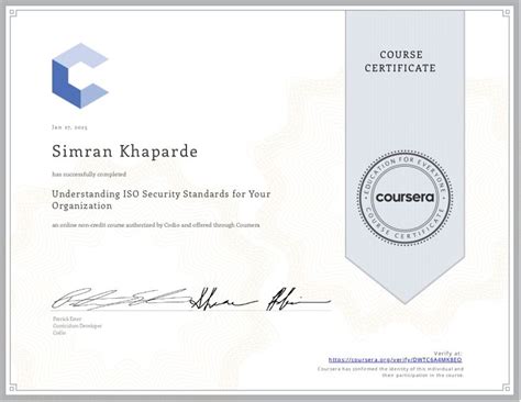 iso iec cybersecurity compliance standards codio coursera