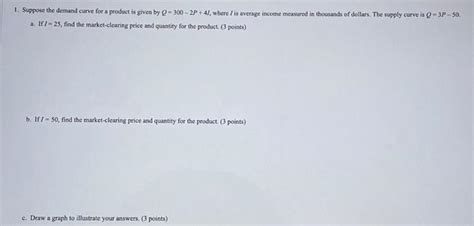 Solved Suppose The Demand Curve For A Product Is Given By Chegg
