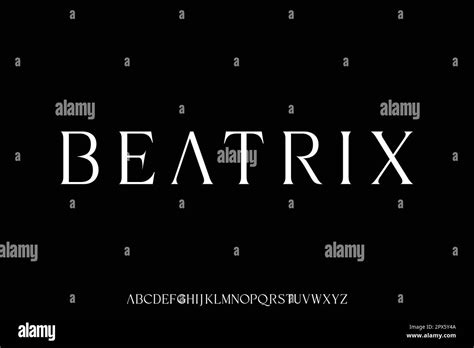 Elegant Luxury Serif Font Vector For Your Brand Stock Vector Image And Art Alamy