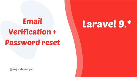 Laravel 9 Project Startup Email Verification Password Reset Youtube