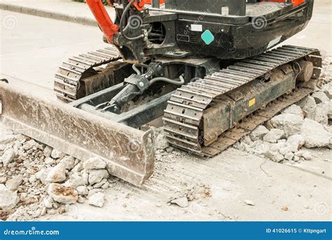 Mini Excavator Stock Image Image Of Crawler Stained 41026615