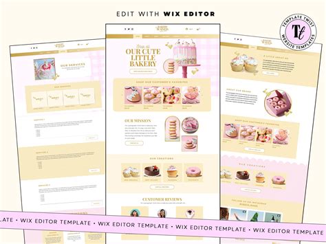 food wix theme wix food blogger wix ice cream bakery website bakery