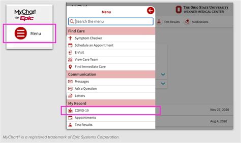 Mychart Covid 19 Vaccination Record Ohio State Medical Center