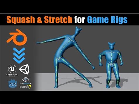 free video blender game ready rigs squash and stretch solutions from
