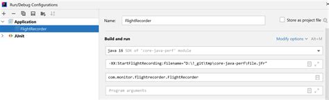 How Can I Run Java Flight Recorder In The Intellij Idea Community