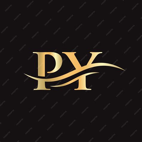 premium vector py letter linked logo for business and company