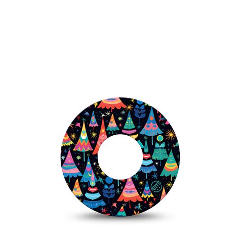 Expressionmed Bright Trees Adhesive Patch Infusion Set Diabeticsupply