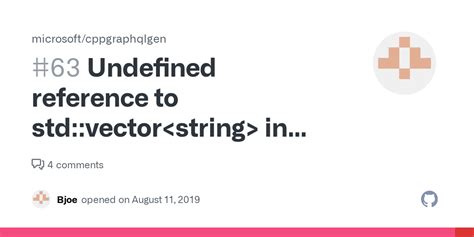 undefined reference to std vector in samples · issue 63 · microsoft cppgraphqlgen · github